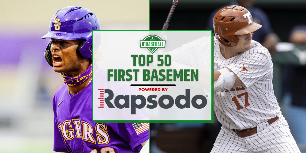 Preseason Power Rankings: Top 50 First Basemen • D1Baseball